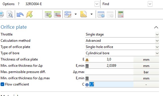 Flow Coefficient Conval
